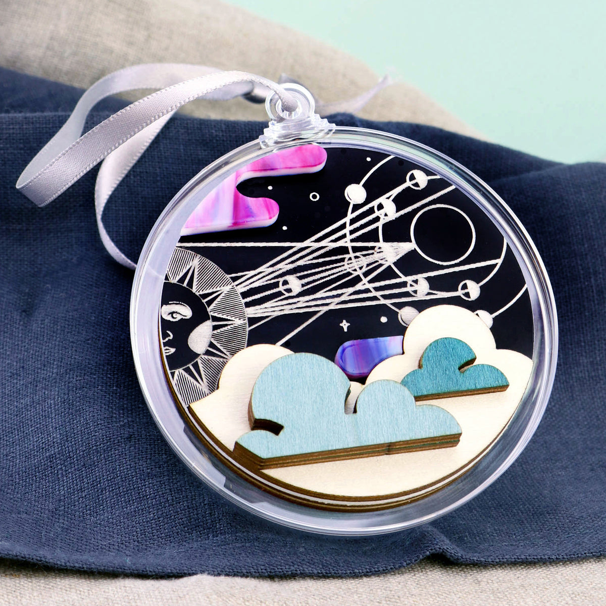 Moon Phases 3D Layered Bauble – Hashtag House